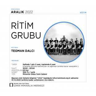 Ritim Grubu Çalışmaları | İzmir Mimarlık Merkezi